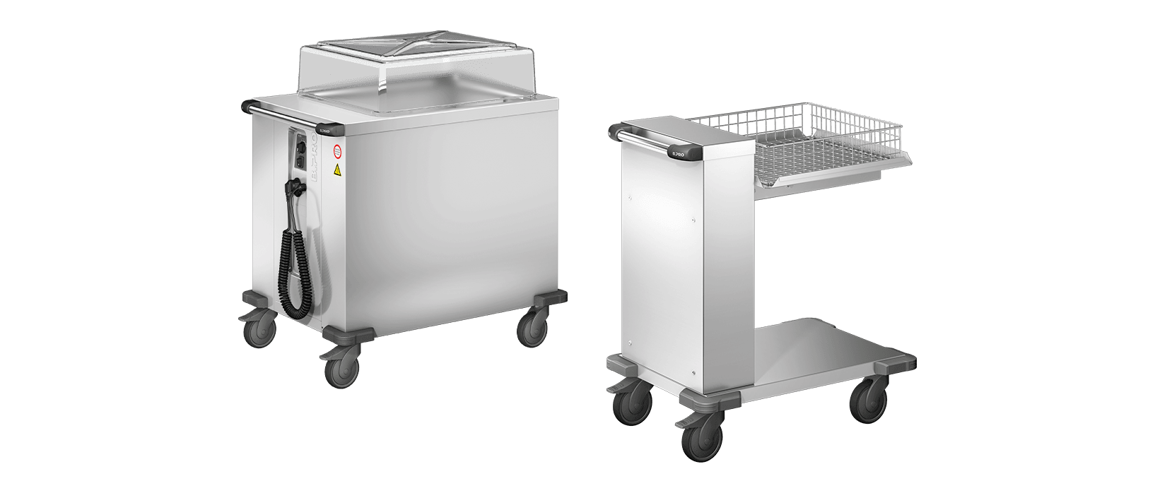 Basket dispenser for flexible food distribution | B.PRO