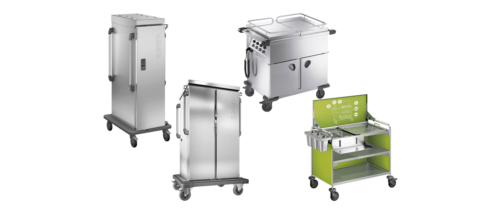Food transport trolleys for commercial kitchens and canteens | B.PRO